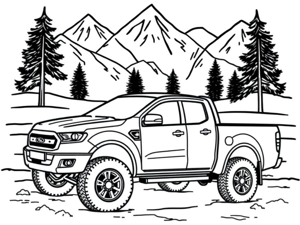 Free Printable Truck Coloring Pages for All Ages