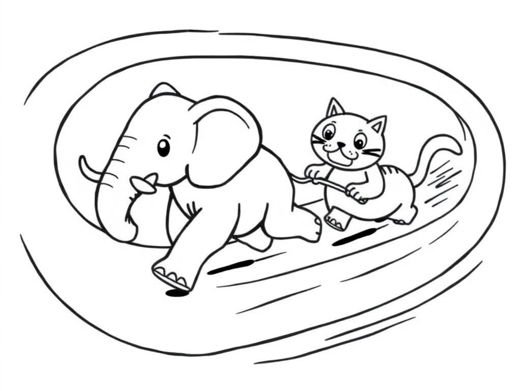 Fun Animal Friends Coloring Page - Free Printable Coloring Page