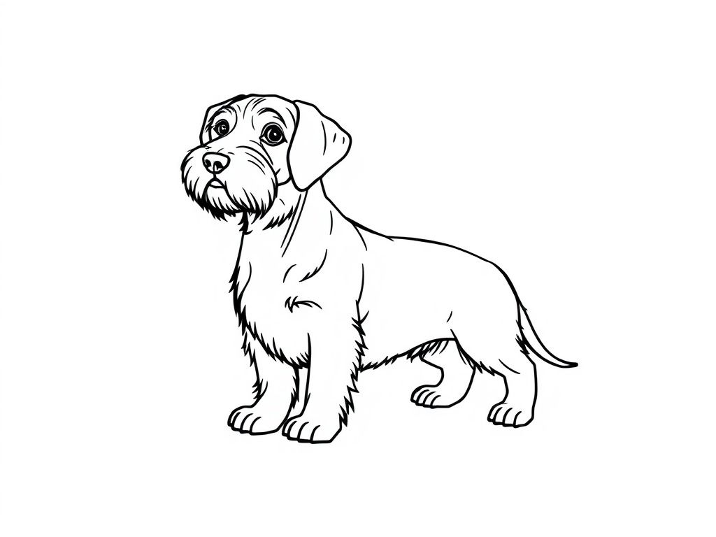 Cute Dog Coloring Page - Free Printable Coloring Page
