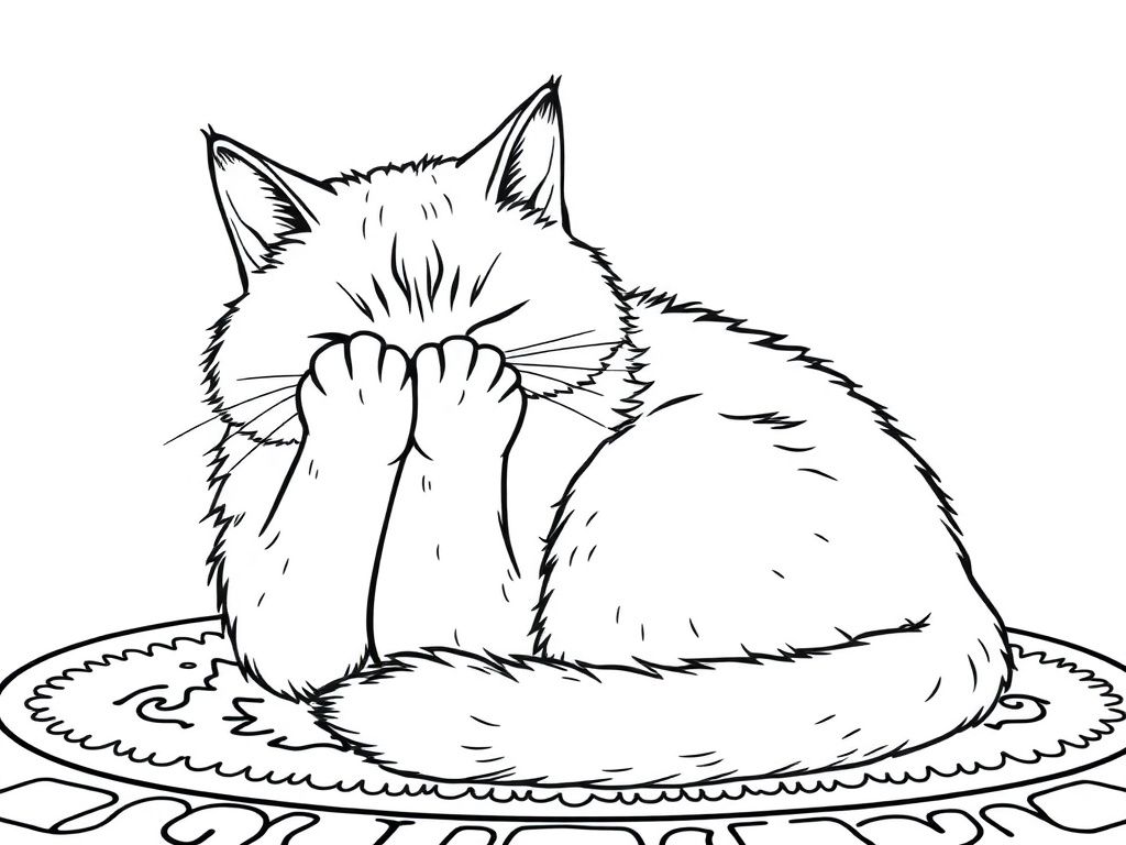 Cute Dog Coloring Page with Hearts - Free Printable Coloring Page