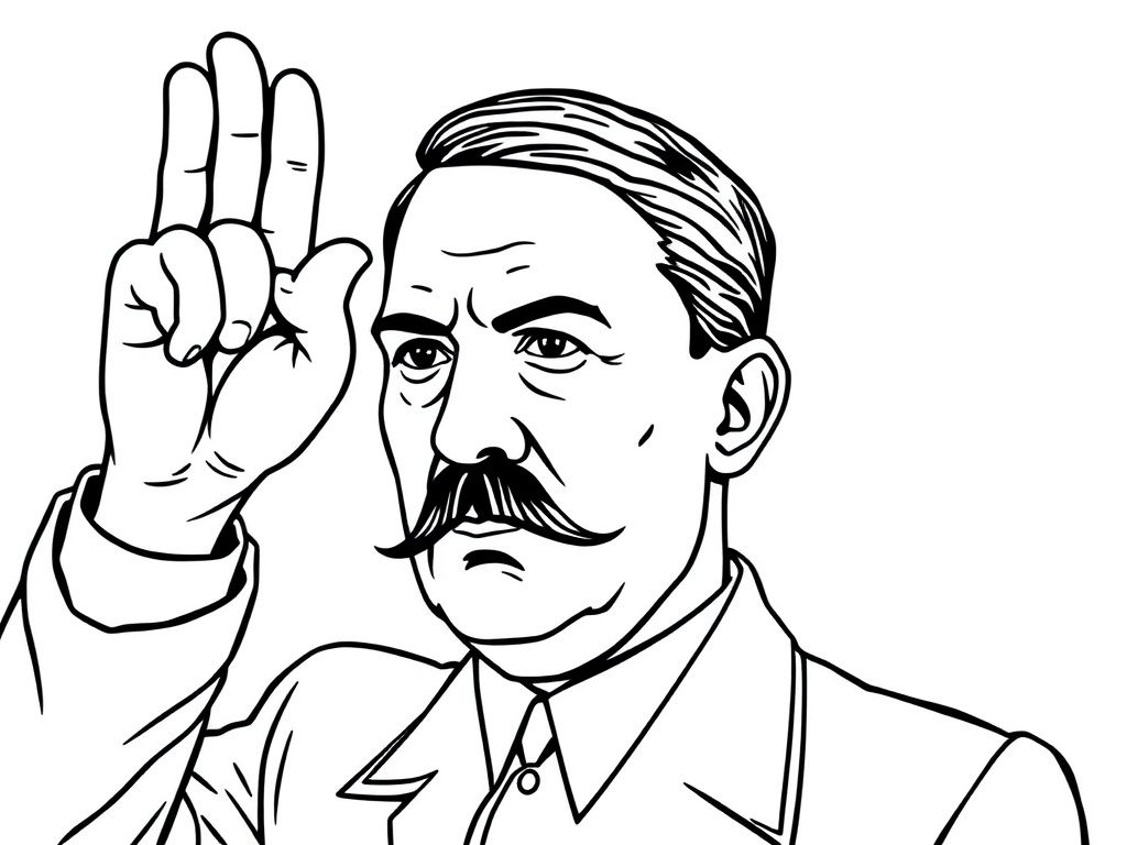 Historical Figure to Color - Free Printable Coloring Page