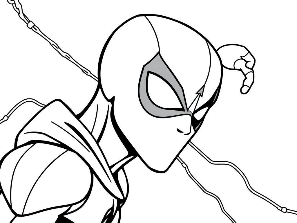 Spider-Man Coloring Page - Free Printable Coloring Page