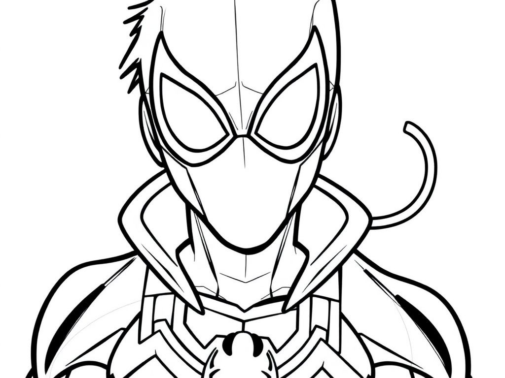 Spider-Man Superhero Coloring Page - Free Printable Coloring Page