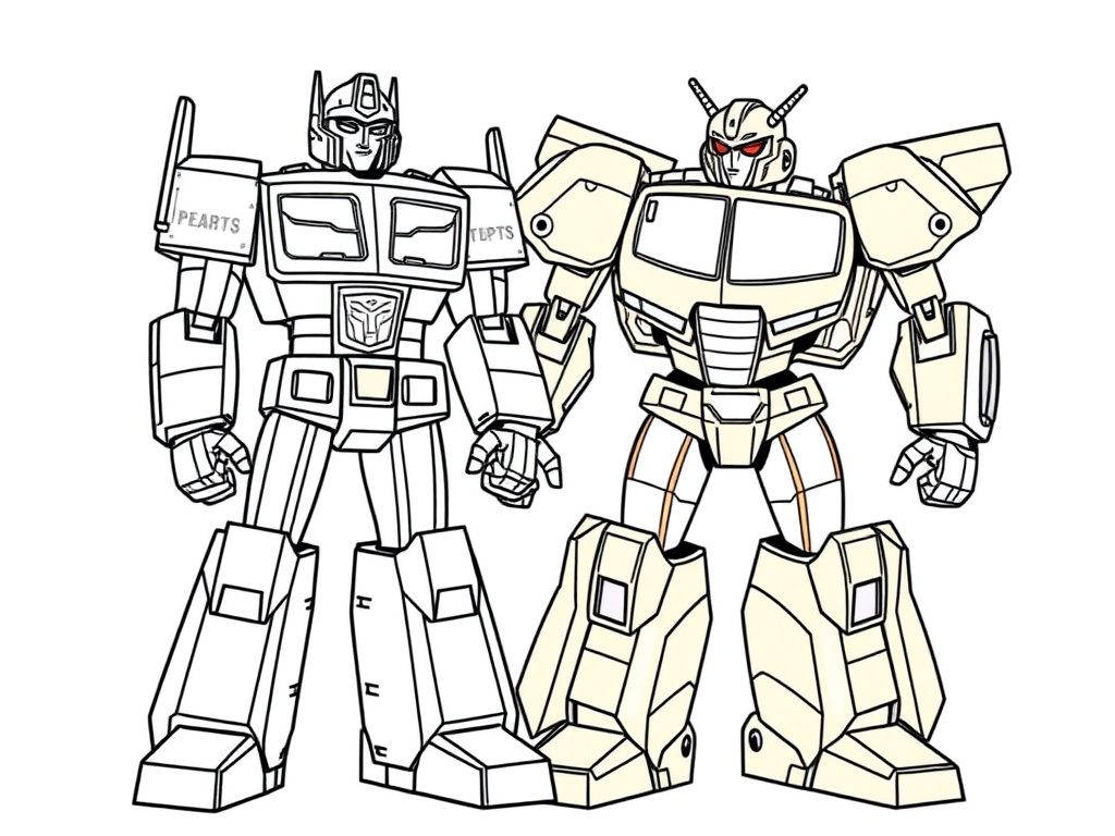 Transformers Robots Coloring Page - Free Printable Coloring Page