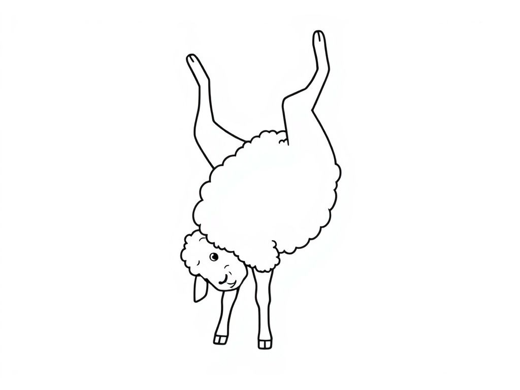 Sheep Coloring Page - Free Printable Coloring Page
