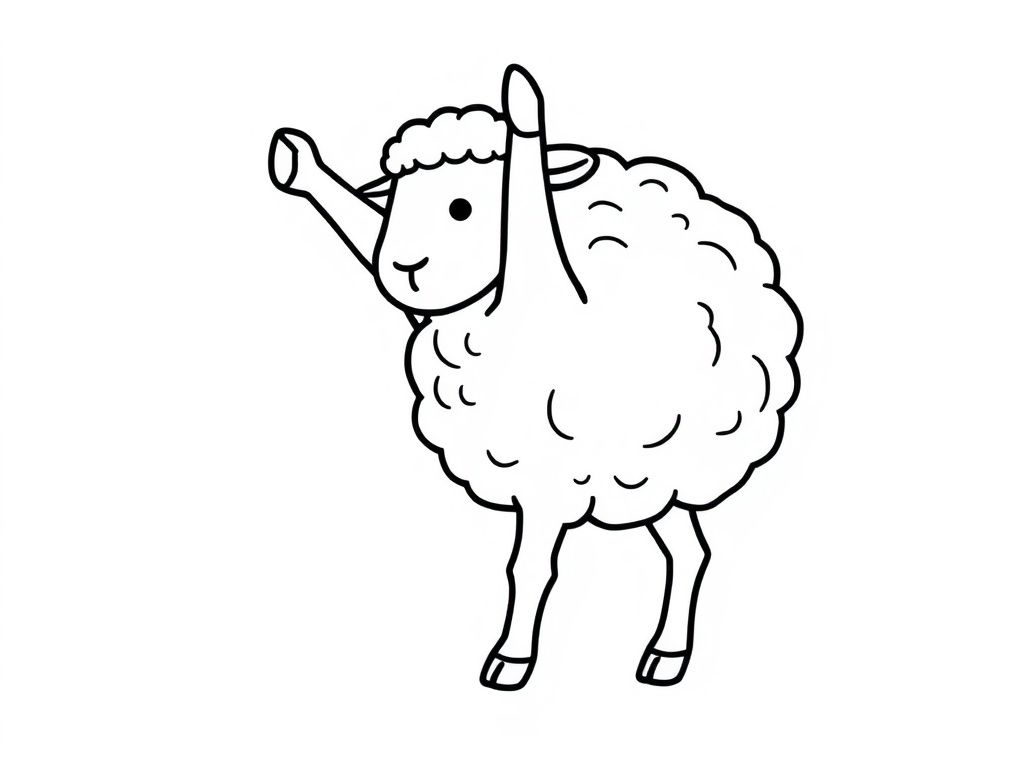 Sheep Coloring Pages