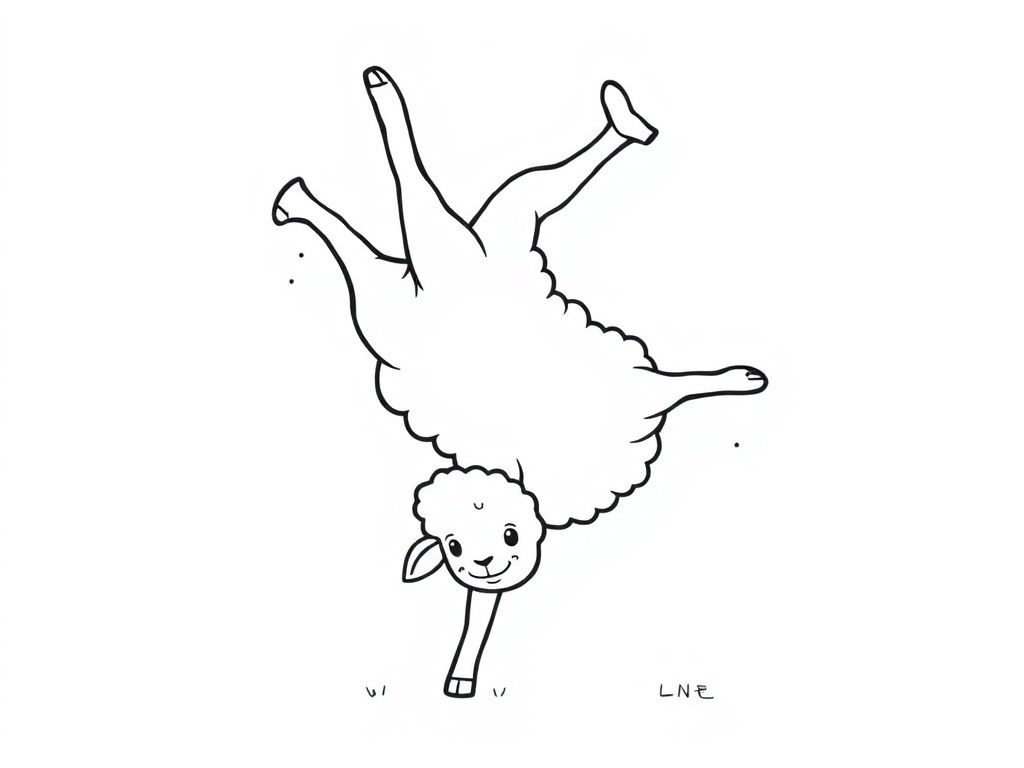 Sheep Coloring Page - Free Printable Coloring Page