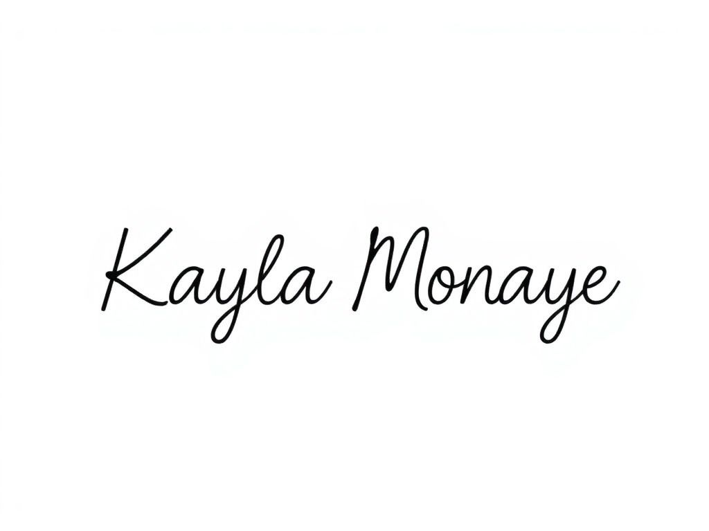 Kayla Monaye Name Coloring Page - Free Printable Coloring Page