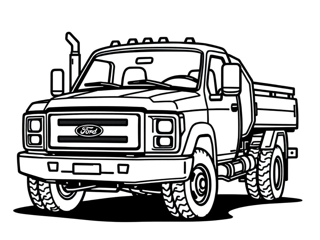 Construction Trucks Coloring Page - Free Printable Coloring Page